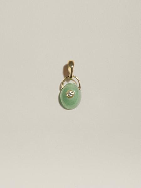 The Gem Drop Pendant (Aventurine) | J.Hannah Jewelry